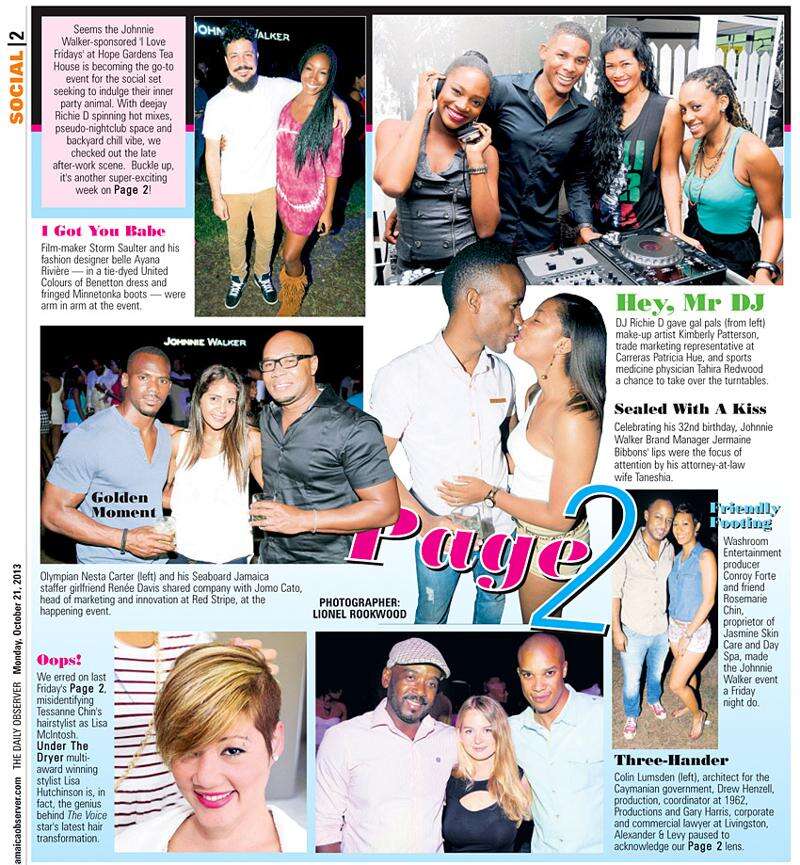 October 21, 2013 - Jamaica Observer