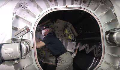Astronauts enter inflatable room at space station - Jamaica Observer