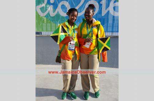 Jamaican ladies doing volunteer duties in Rio - Jamaica Observer