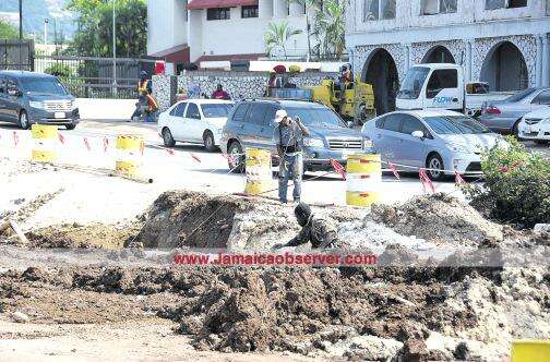 Work on Constant Spring Road sewer line completed but… - Jamaica Observer