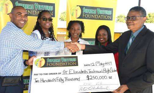 STETHS student wins Supreme Ventures Foundation award - Jamaica Observer