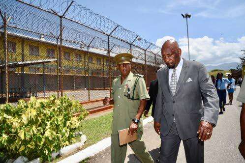 PHOTO: Minister tours prison - Jamaica Observer