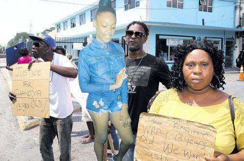 Protesters demand justice for Shanoya - Jamaica Observer