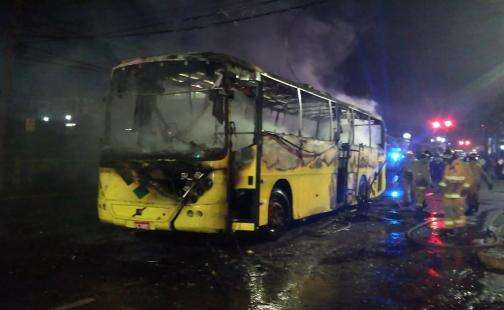 PHOTOS: Another JUTC bus burns - Jamaica Observer
