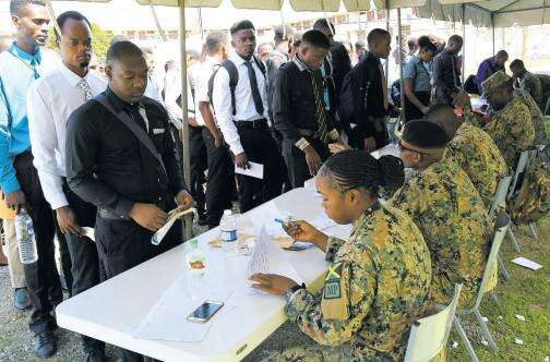 Thousands flock JDF recruitment drive - Jamaica Observer