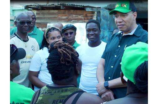 PM tours indigent housing areas in Kingston 14 - Jamaica Observer