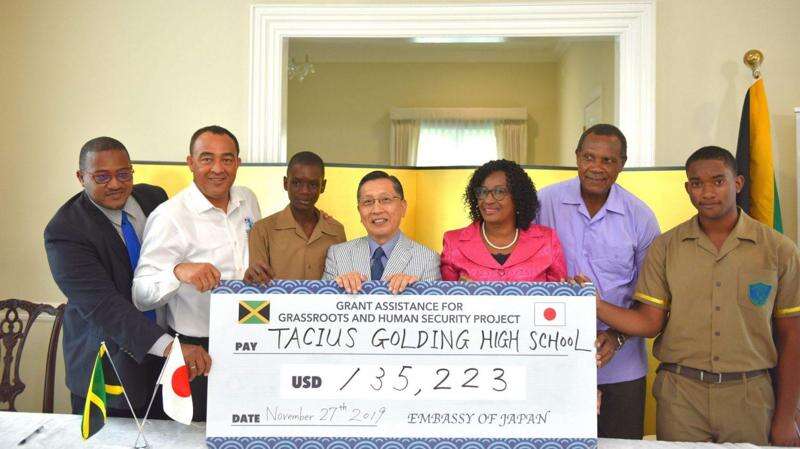 Tacius Golding High getting buses from the Government of Japan ...