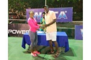 Retired hurdler Foster-Hylton wins first tennis title - Jamaica Observer