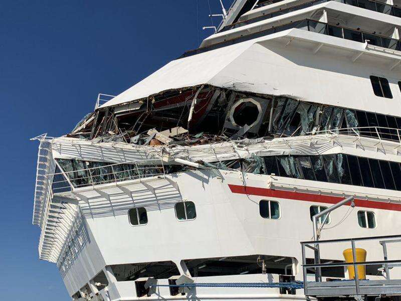 Oops! Carnival cruise ships crash in Cozumel - Jamaica Observer