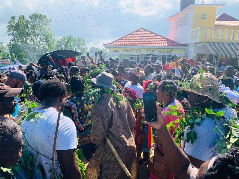 PHOTO: Accompong Maroons celebrate - Jamaica Observer