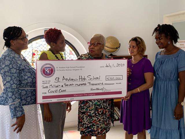 St Andrew High School Foundation rallies COVID care support - Jamaica ...