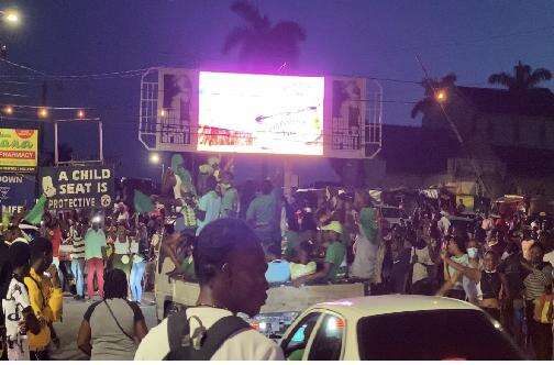 Massive crowd in Mandeville for JLP drive through - Jamaica Observer