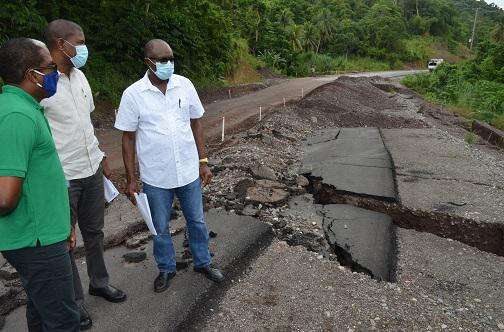 Cabinet approves funds to address breakaway on Chovey Road - Jamaica ...