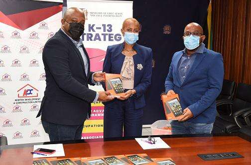 Kemtek donates 100 tablets to schools - Jamaica Observer