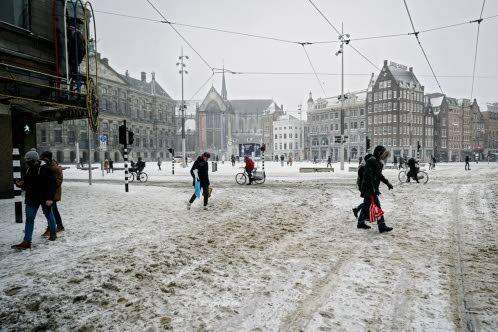 Dutch hit by first snowstorm in a decade as Europe shivers - Jamaica ...