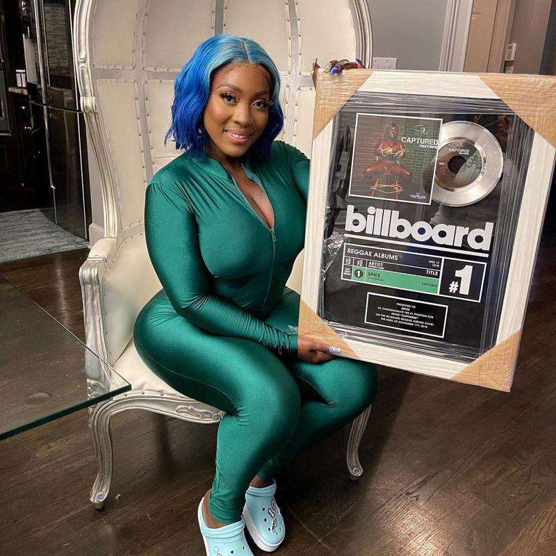 Spice gets billboard plaque for ‘Captured’ mixtape - Jamaica Observer