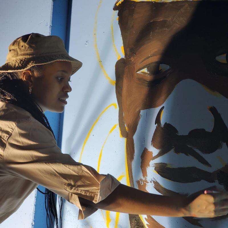 Tiana Anglin takes us behind the scenes of the Sabina Park Murals ...