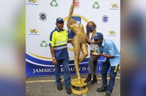 NSWMA glitters with waste to art - Jamaica Observer