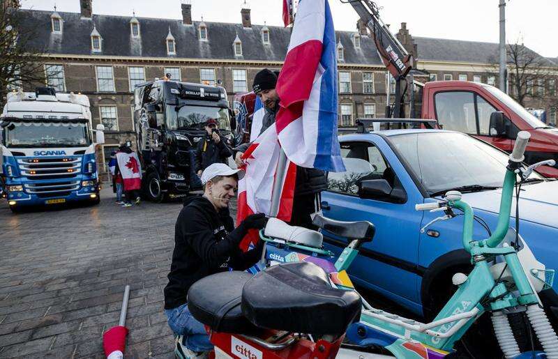 Canada-style convoy blocks Netherlands' The Hague - Jamaica Observer