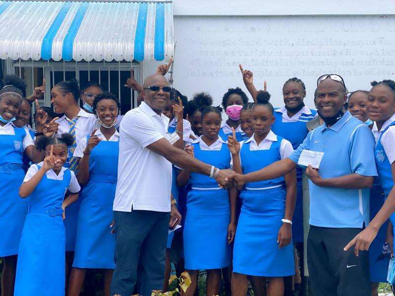 PHOTO: Boost for Edwin Allen girls - Jamaica Observer