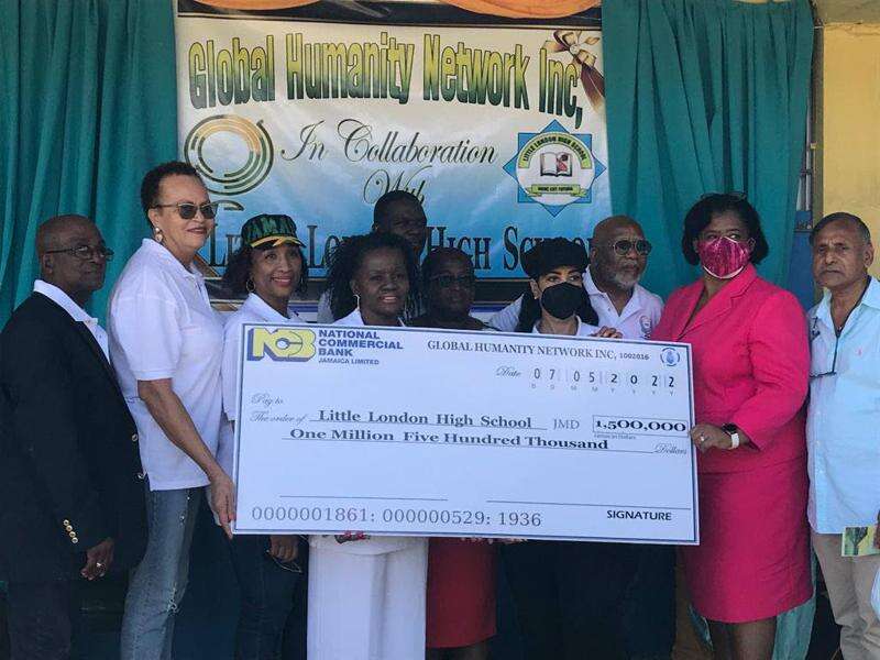 Charity makes donation to upgrade more restrooms at Little London High ...