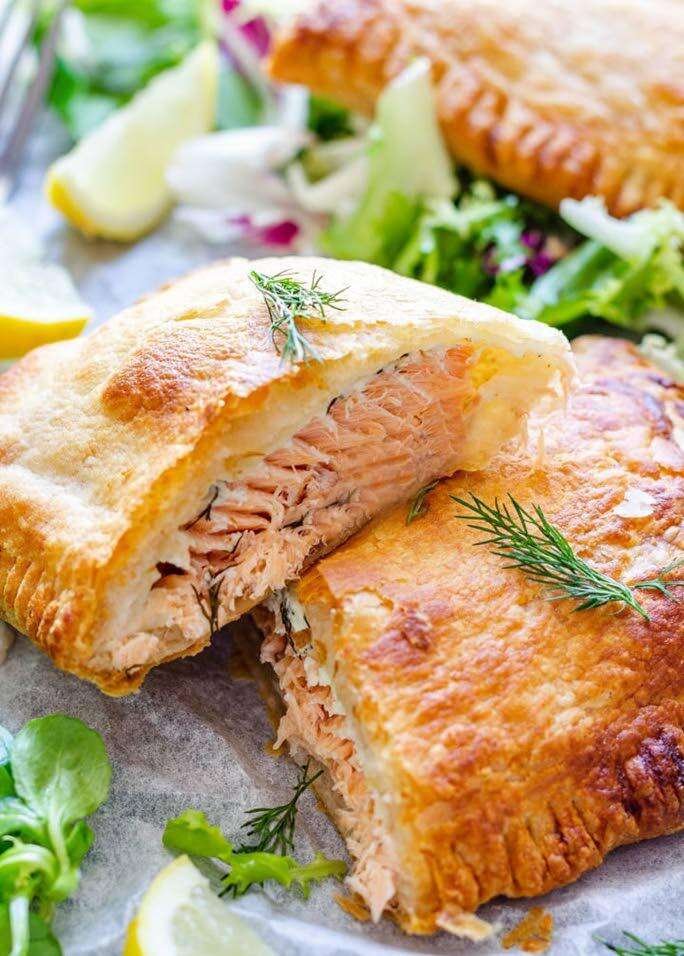 On the Menu — Mother’s Day with Butcher Block: Salmon in Puff Pastry ...