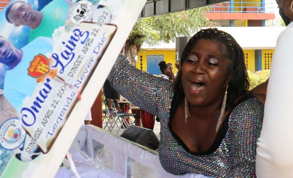 PHOTOS: Tearful farewell for STATHS footballer Omar Laing - Jamaica ...
