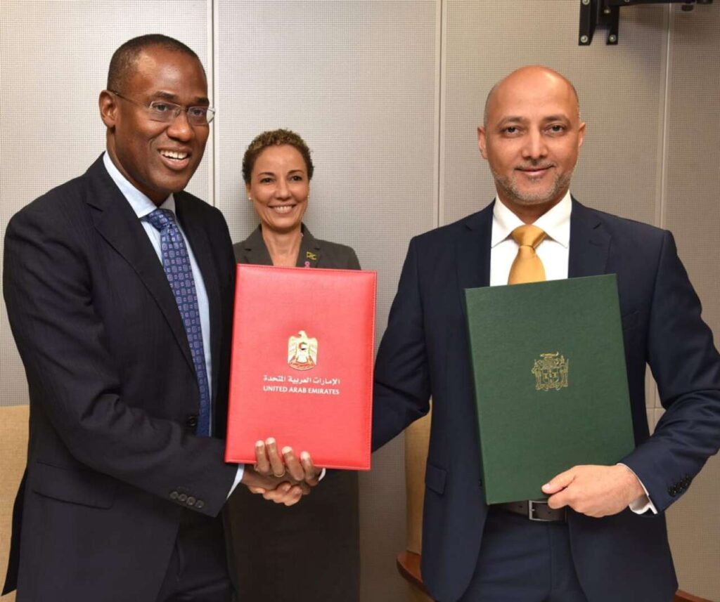 MOF signs double taxation agreement with UAE - Jamaica Observer