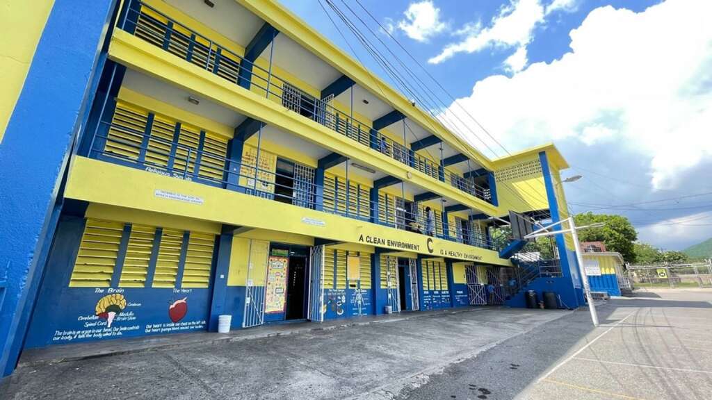 Student rushed to hospital after falling from building on school ...