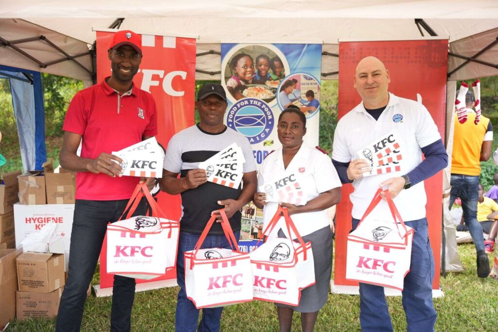 KFC donates 1,300 meals to Food for the Poor - Jamaica Observer