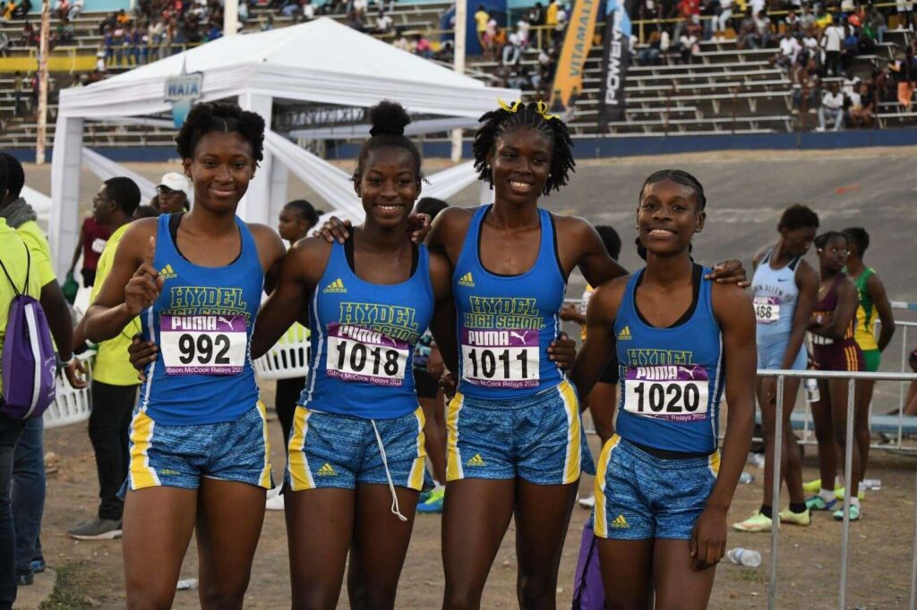 Hydel High claims top spot in Class 1 Girls' 4x100m - Jamaica Observer