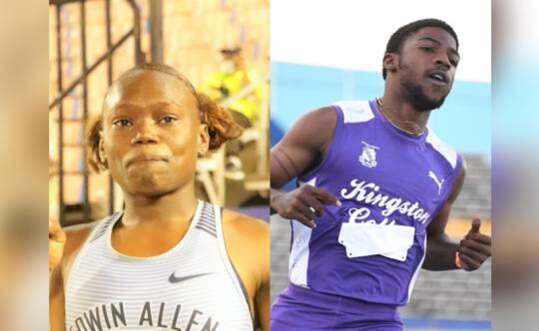 Nkrumie and Cole lead 100m at CARIFTA Trials - Jamaica Observer