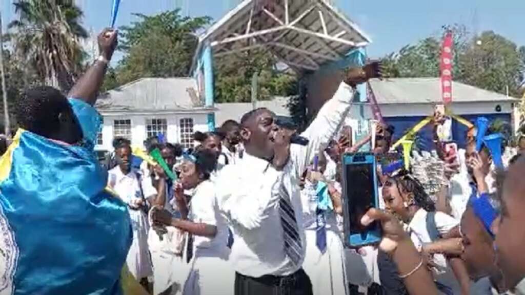 WATCH: Hydel principal Small leads celebrations after historic 'Champs ...