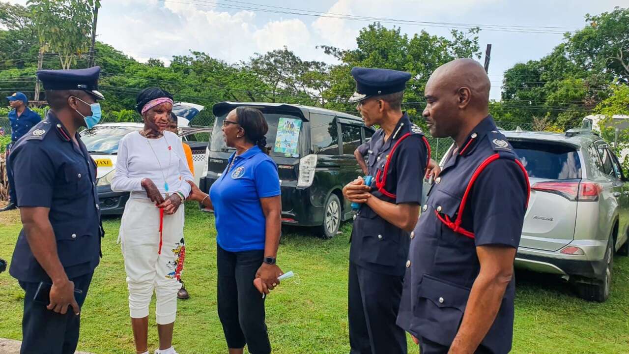 Burn victim Adrianna Laing returns home for first time since back from the US - Jamaica Observer