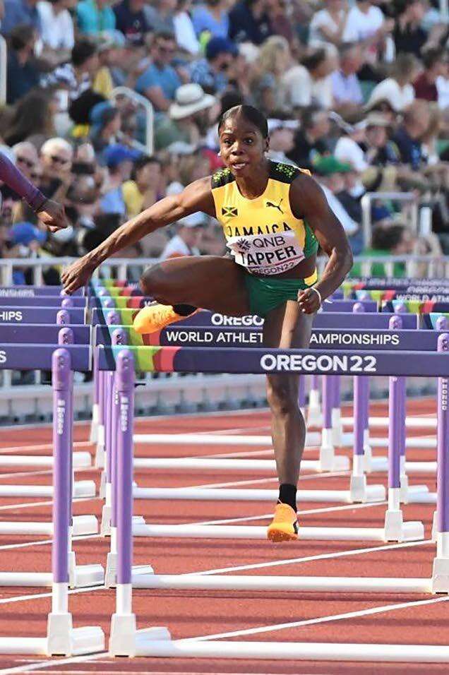 Hard-working Tapper focuses on perfecting hurdles technique - Jamaica ...