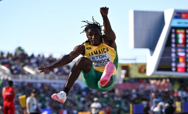 Wayne Pinnock opens season with world lead in long jump - Jamaica Observer