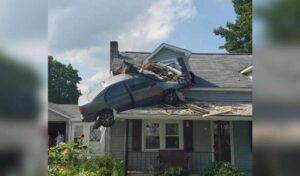 Car goes airborne, crashes into second floor of Pennsylvania house ...