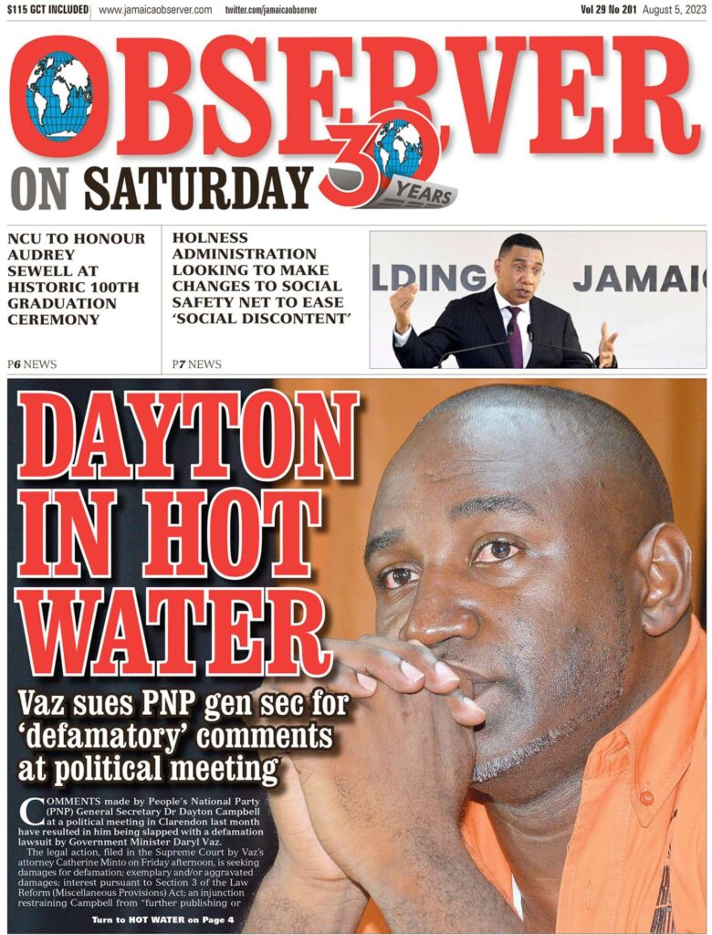 Today's Paper - Jamaica Observer