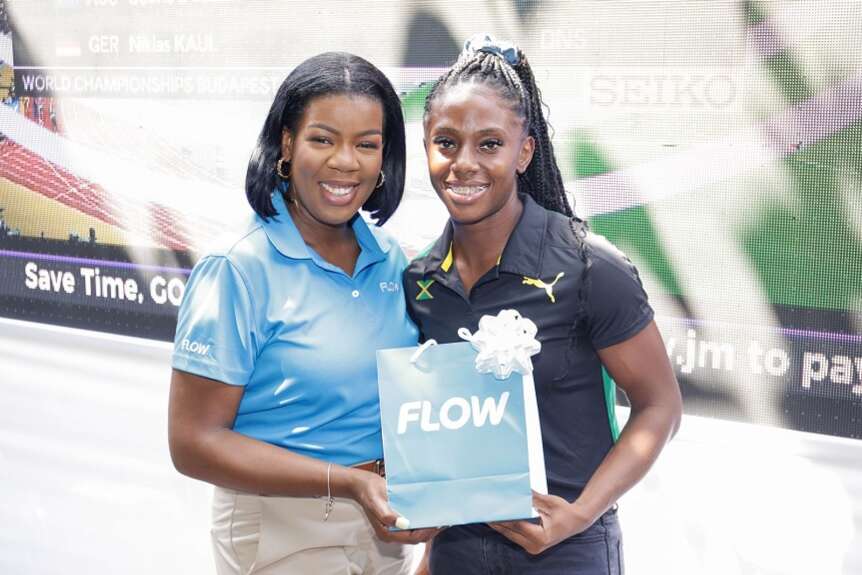 Flow celebrates World Championships success - Jamaica Observer