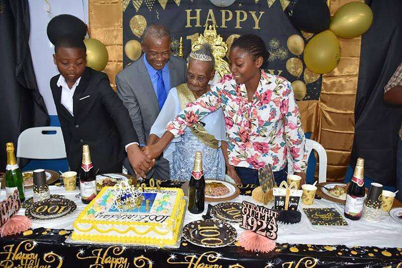 Centenarian Agatha McLeod gets rock star treatment - Jamaica Observer