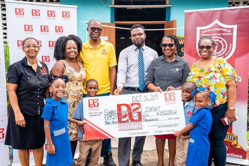 D&G Foundation gives boost to Swallowfield Infant and Primary School - Jamaica Observer
