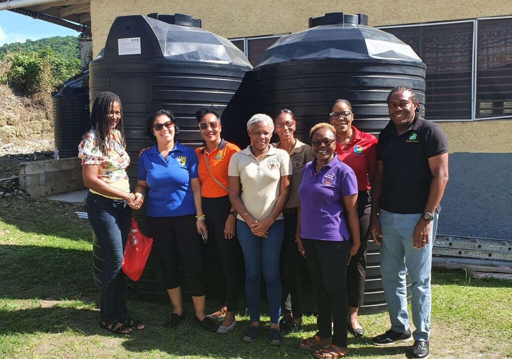 JHTA Montego Bay chapter donates water storage tanks to school for the ...