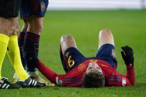 Gavi faces surgery after serious knee injury on Spain duty - Jamaica ...