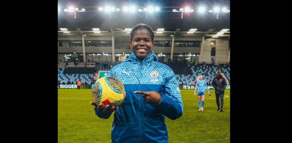 Khadija Shaw scores another hat-trick as Manchester City rout Liverpool ...