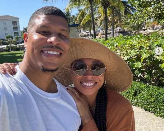 Olympic gold medalist Allyson Felix visiting Jamaica with her husband ...