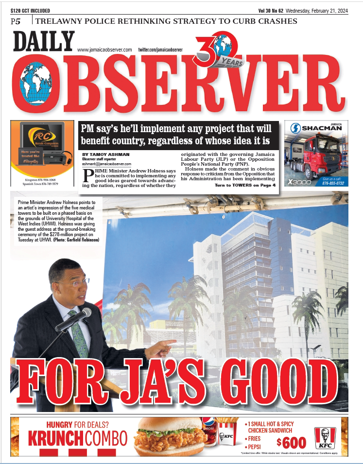 Today's Paper - Jamaica Observer