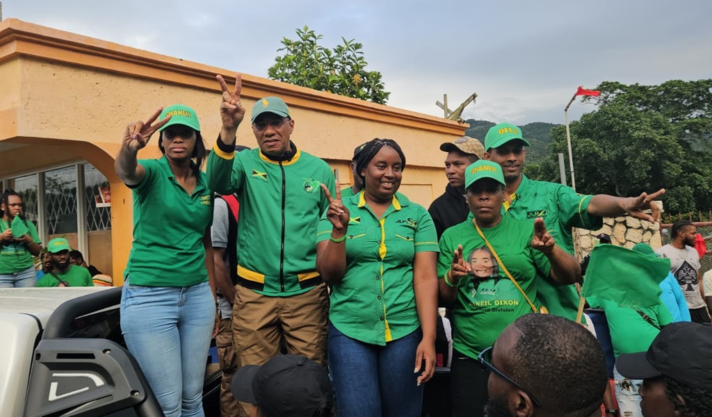 WATCH: Holness endorses JLP’s Bellefield candidate during Manchester ...