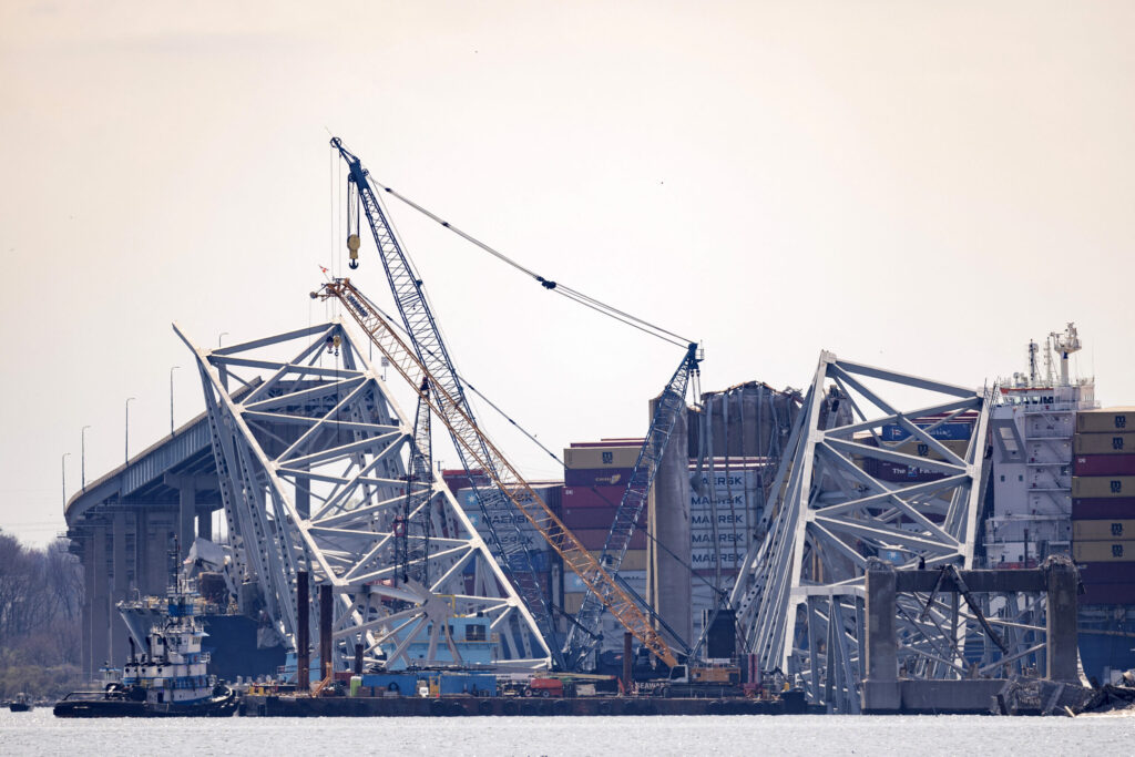 Workers remove first chunk of destroyed Baltimore bridge - Jamaica Observer