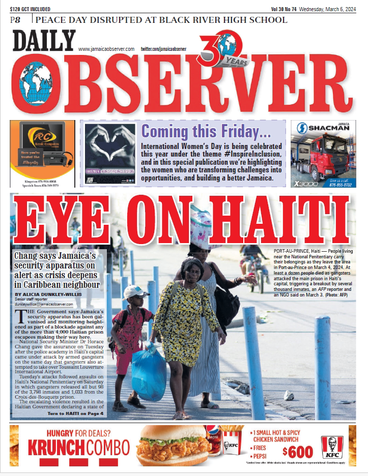 Today's Paper - Jamaica Observer