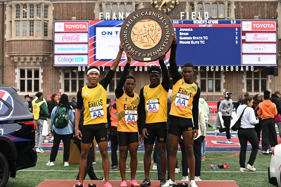 Excelsior wins historic boys' 4x100m relay at Penn Relays - Jamaica ...